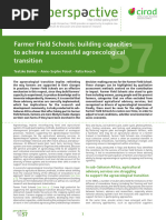 Farmers Field School Approach | PDF | Agriculture | Natural Environment