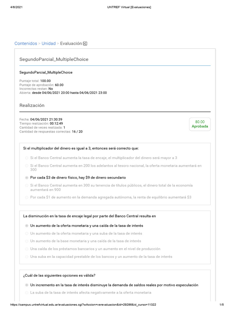 2°parcial - Macroeconomia UNTREF | PDF | Tipo de cambio | La política monetaria