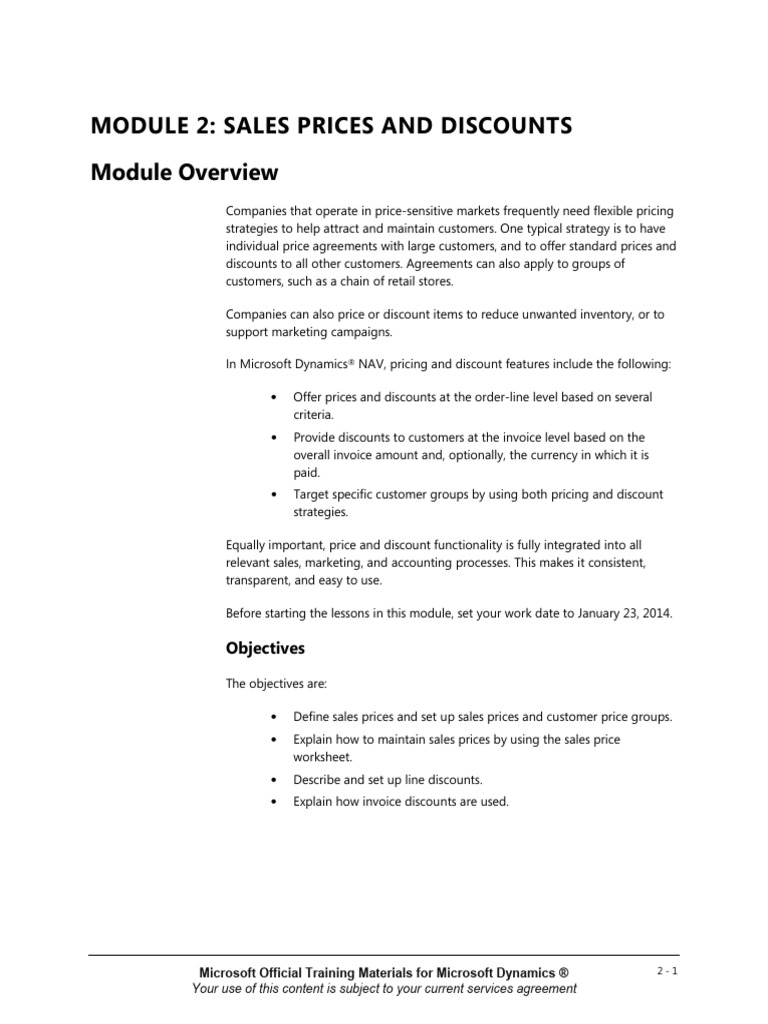 80440a Nav2013 Enus TR 02 | PDF | Invoice | Discounting