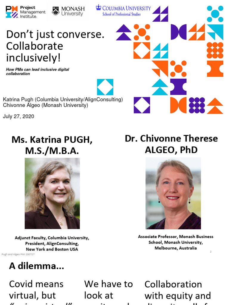 In The Digital Fray, Don't Just Converse. Collaborate Inclusively | PDF ...