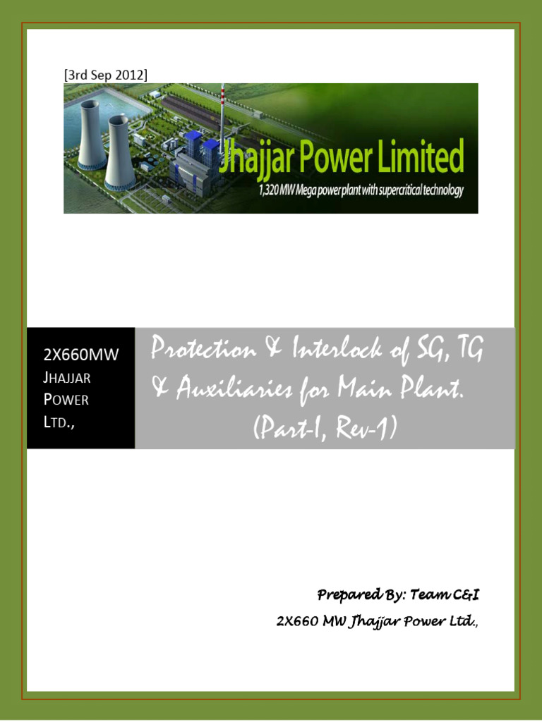 Interlock Protection Main Plant | PDF | Pump | Valve