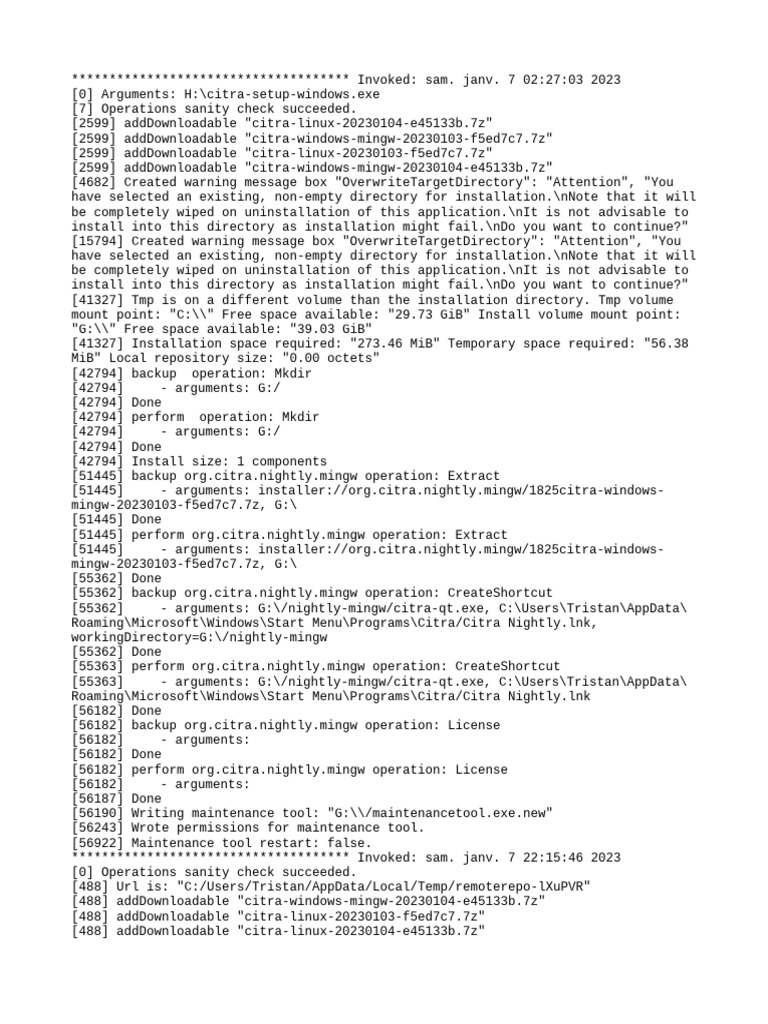 Installation Log | PDF | Microsoft Windows | Software