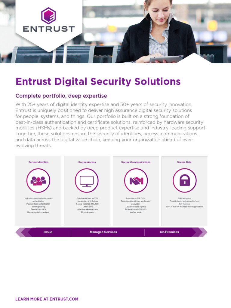 Entrust Digital Security Solutions Overview | PDF | Public Key ...