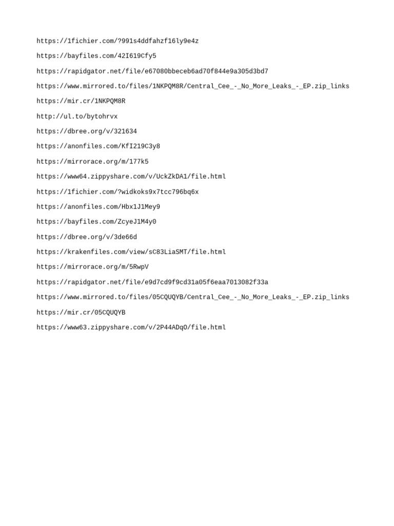 Central Cee - No More Leaks - EP - Zip | PDF