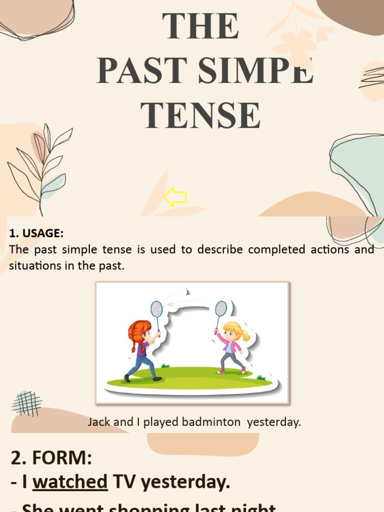 Understanding Past Simple Tense | PDF | Linguistics | Grammar
