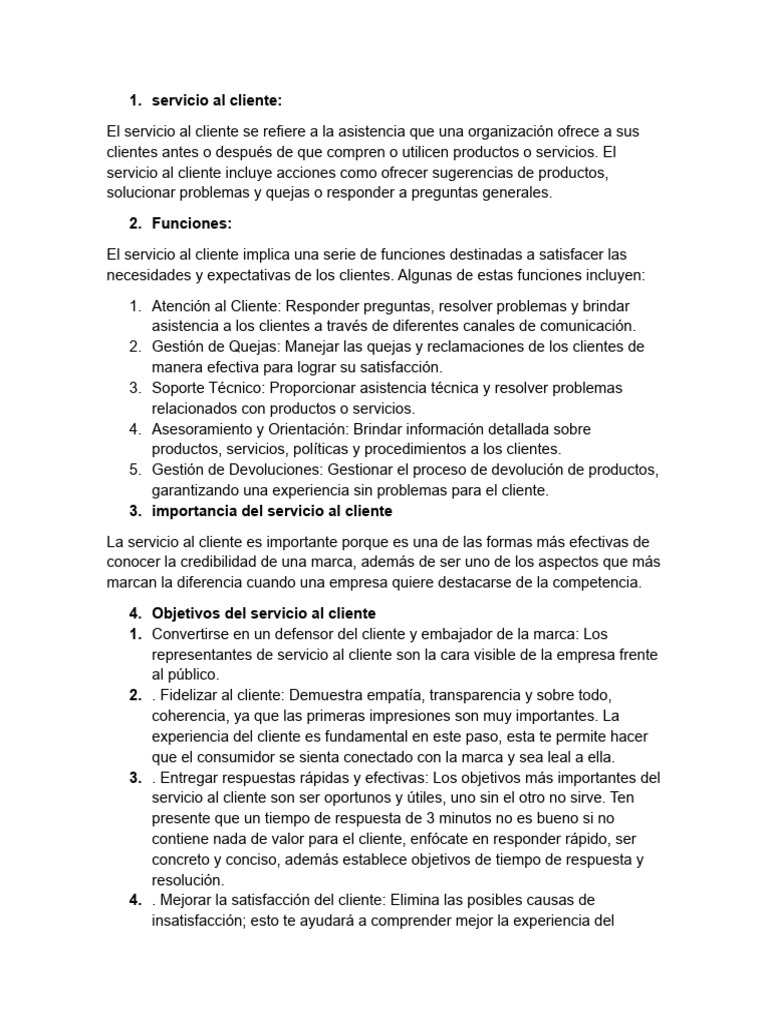 Atención Al Cliente.. Servicio Al Cliente | PDF | Servicio al Cliente | Cliente