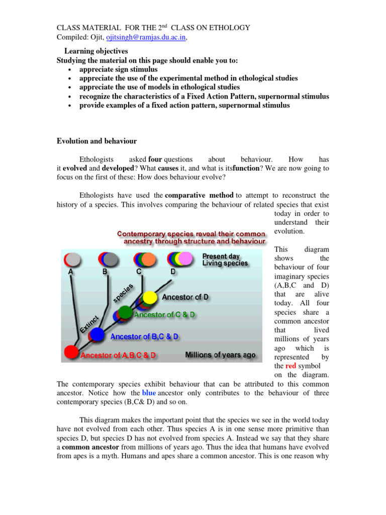STUDY MATERIAL 2 - Mechanism of Behaviour - 240602 - 164759 | PDF | Classical Conditioning ...