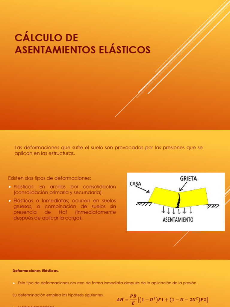 Asentamientos 2 Pdf Elasticidad Física Fundación Ingeniería