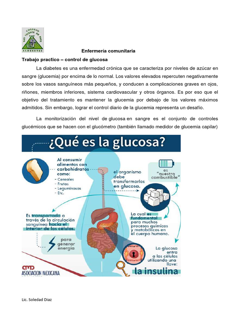 Control de Glucosa | PDF | Diabetes | Enfermedades y trastornos humanos