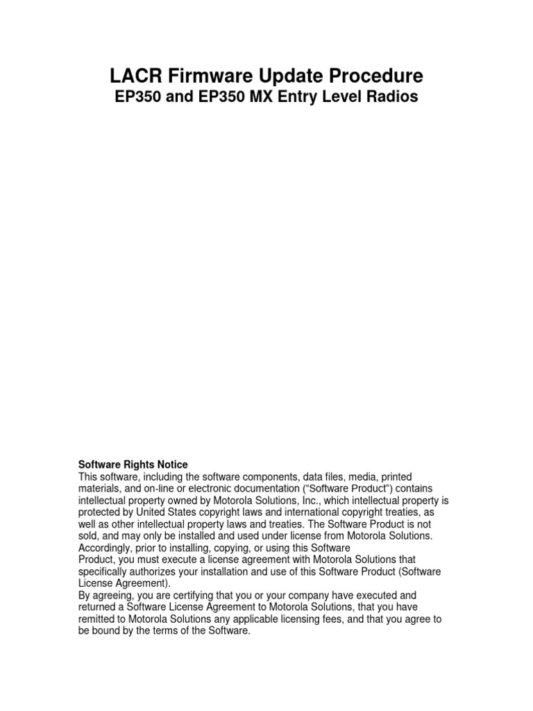 Manual LACR EP350 and EP350 MX Firmware Update Procedure R03.04A | PDF | Device Driver ...