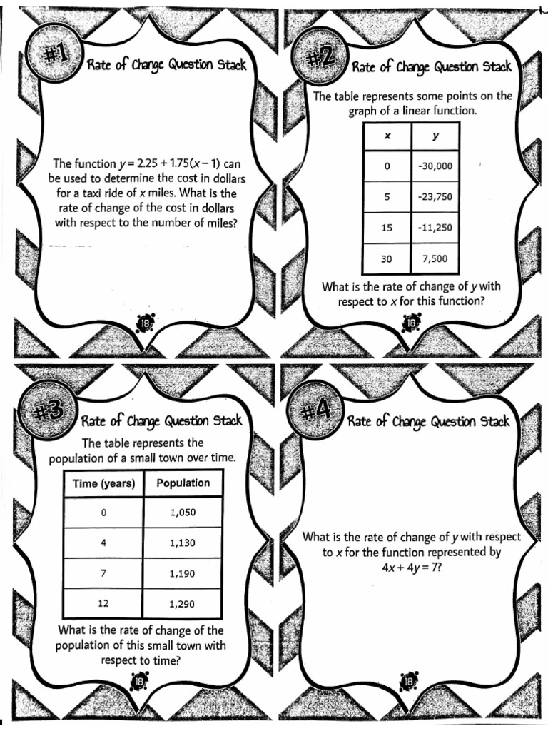 Slope Rate of Change | PDF
