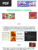 Common Text Abbreviations Explained | PDF