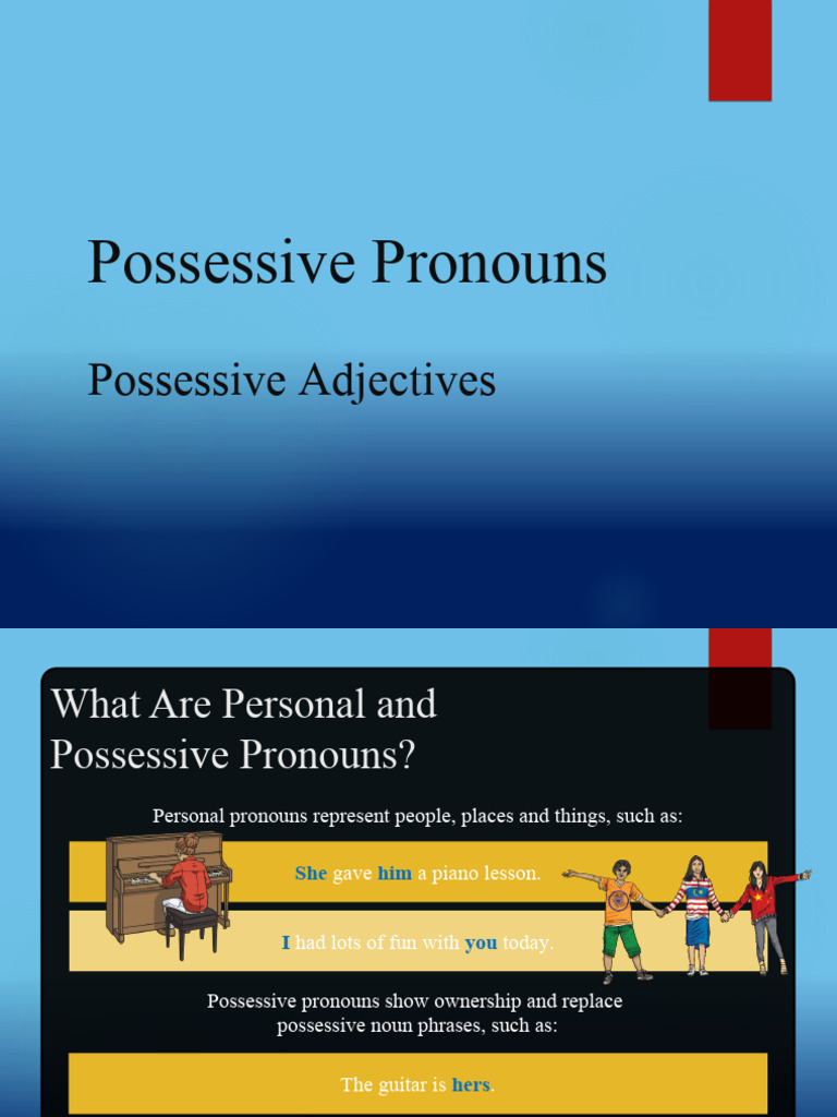 Pronouns and Adjectives | PDF | Pronoun | Grammar