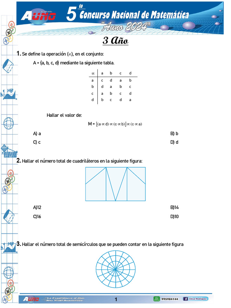 3A | PDF | Geometría del plano euclidiano | Geometría Elemental