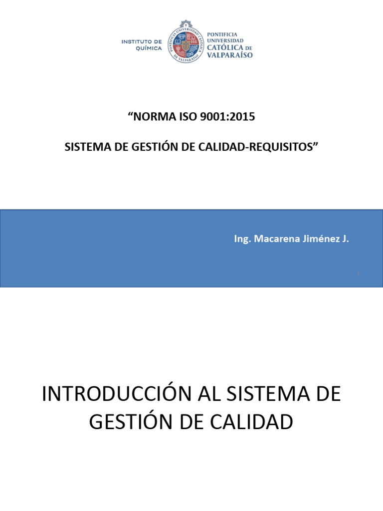Iso 9001 1 Pdf Calidad Comercial Organización Internacional