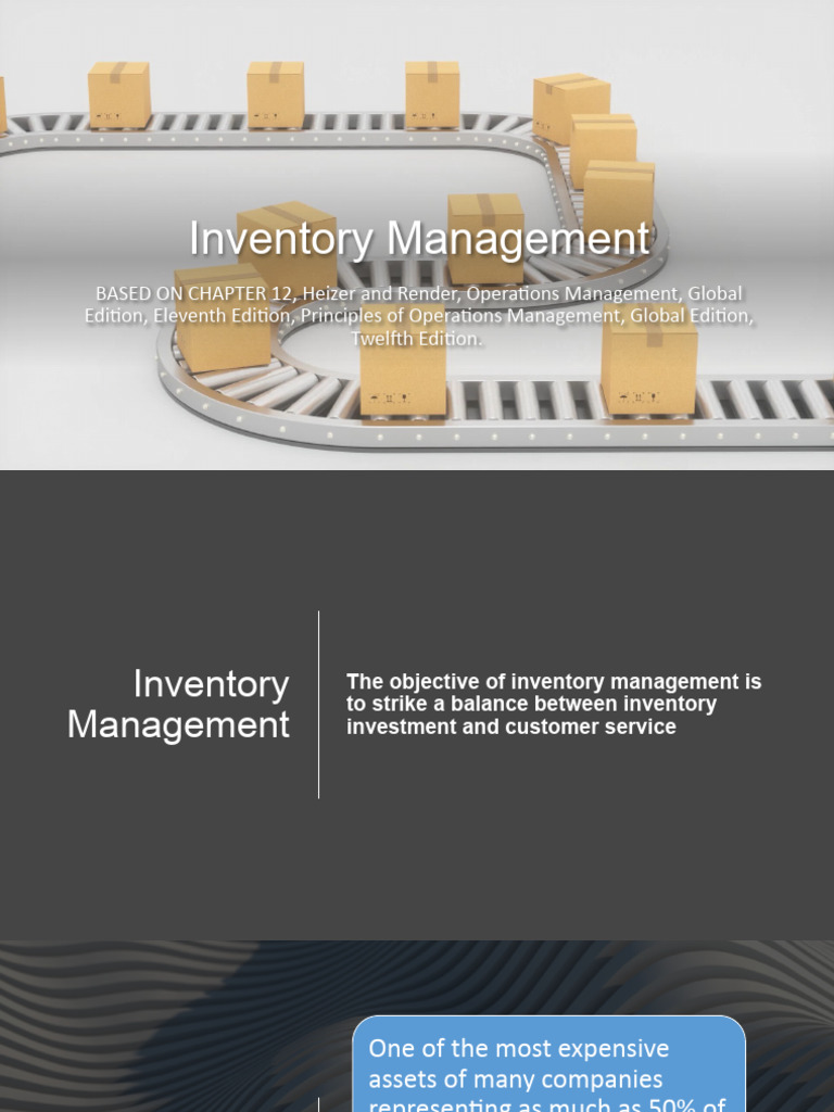 5 INVENTORY MANAGEMENT | PDF | Inventory | Operations Management