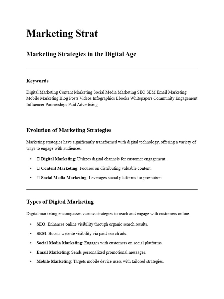 Marketing Strat | PDF | Digital Marketing | Consumer Behaviour