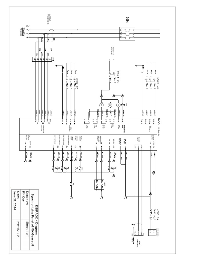 DEIF AGC 4 DG Control Diagram - MN Genset 8 - From Ed Coo - June 28 ...