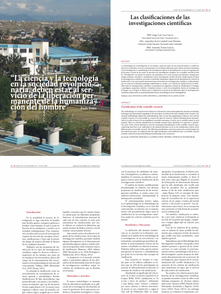 PDF Investigaciones Científicas | PDF