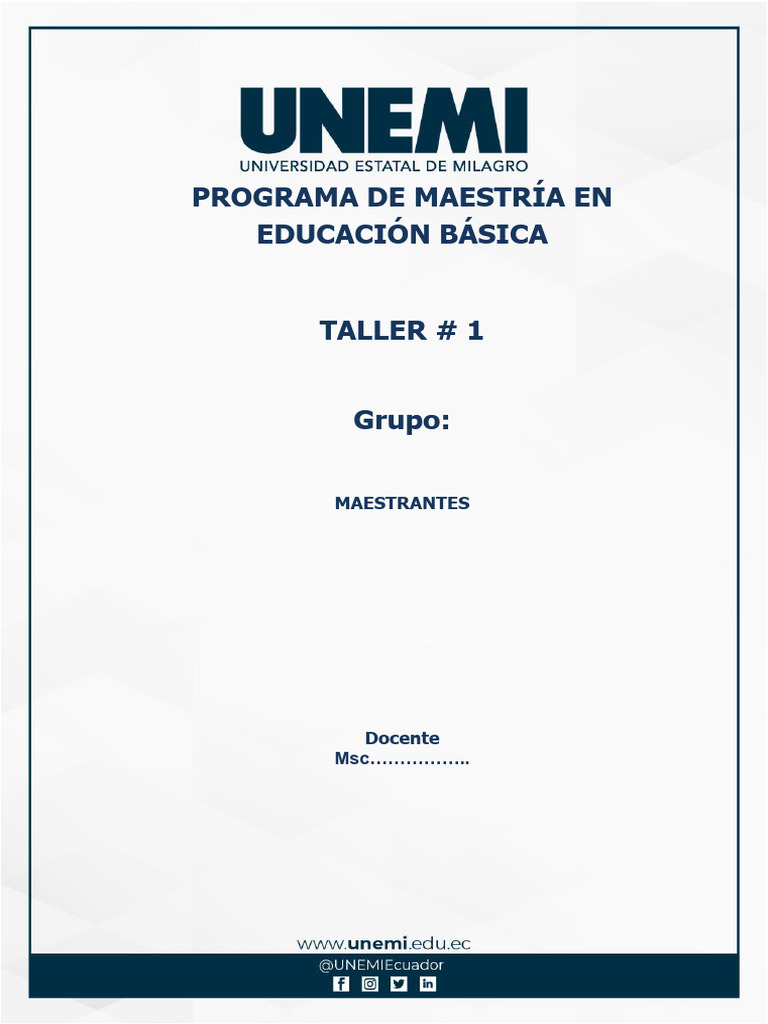 Taller - Semana 1 | PDF