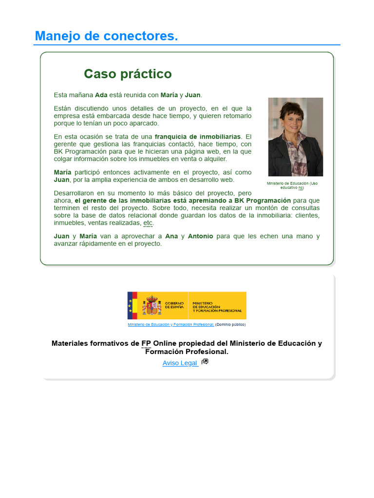 DAM AD03 Manejo de Conectores | PDF | Mi sql | SQL