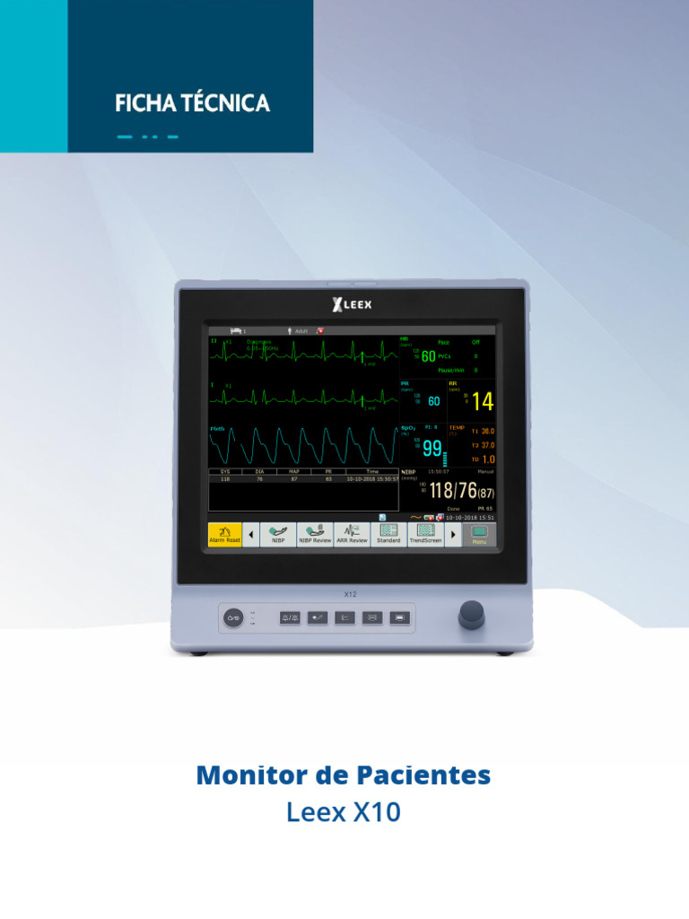 Monitor Multiparamétrico Leex X10 | PDF | Monitor de computadora ...