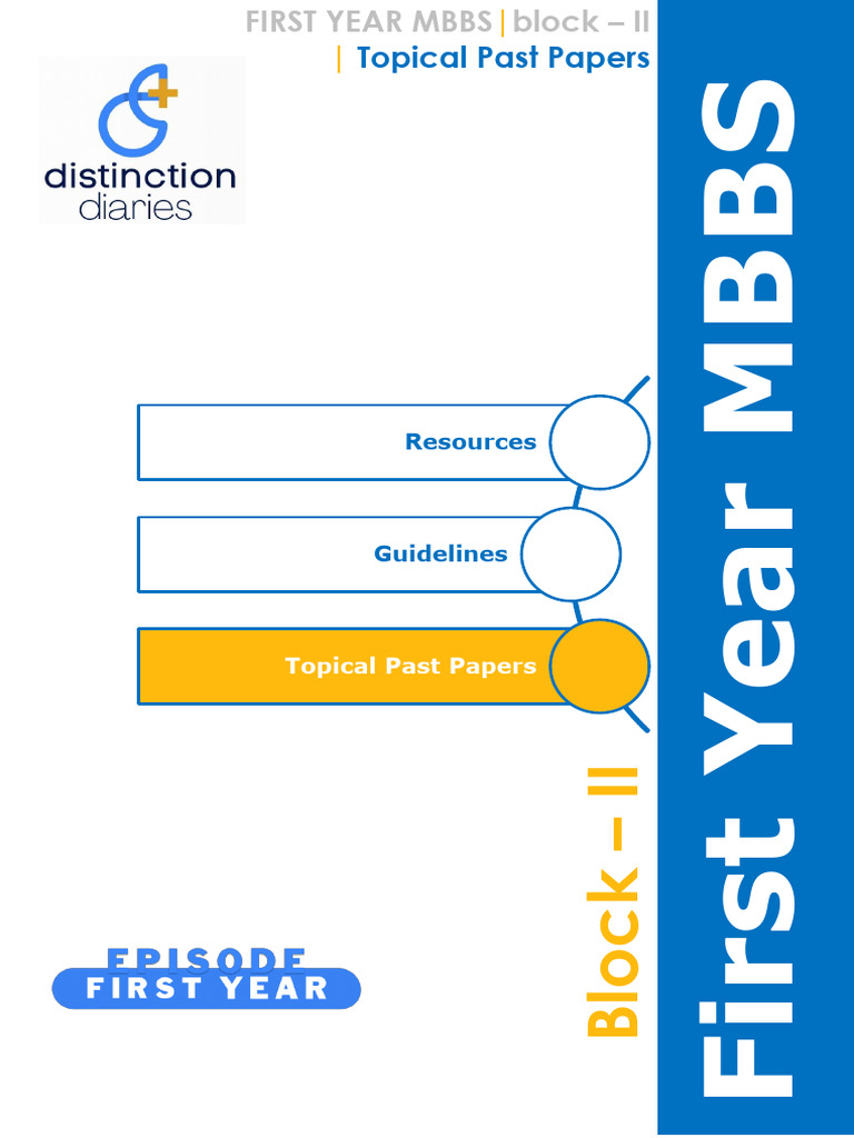 First Year MBBS Block II Past Papers | PDF | Knee | Foot