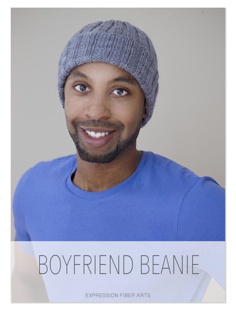 Boyfriend Beanie Updated | PDF | Knitting | Textile Arts
