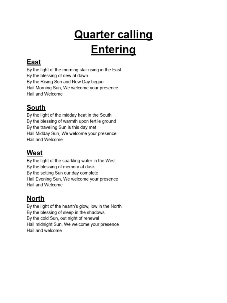 Quarter Calling For Class 5 | PDF | Poetry