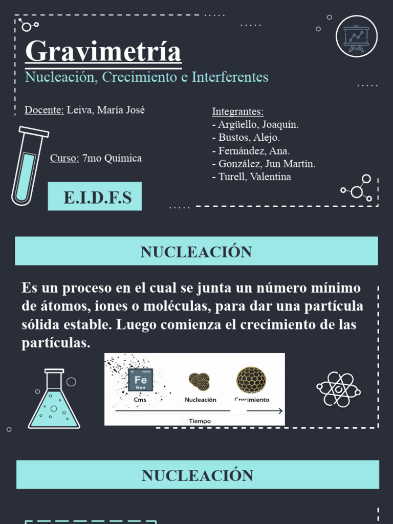 Nucleación y Crecimiento en Gravimetría | PDF | Precipitación (Química ...