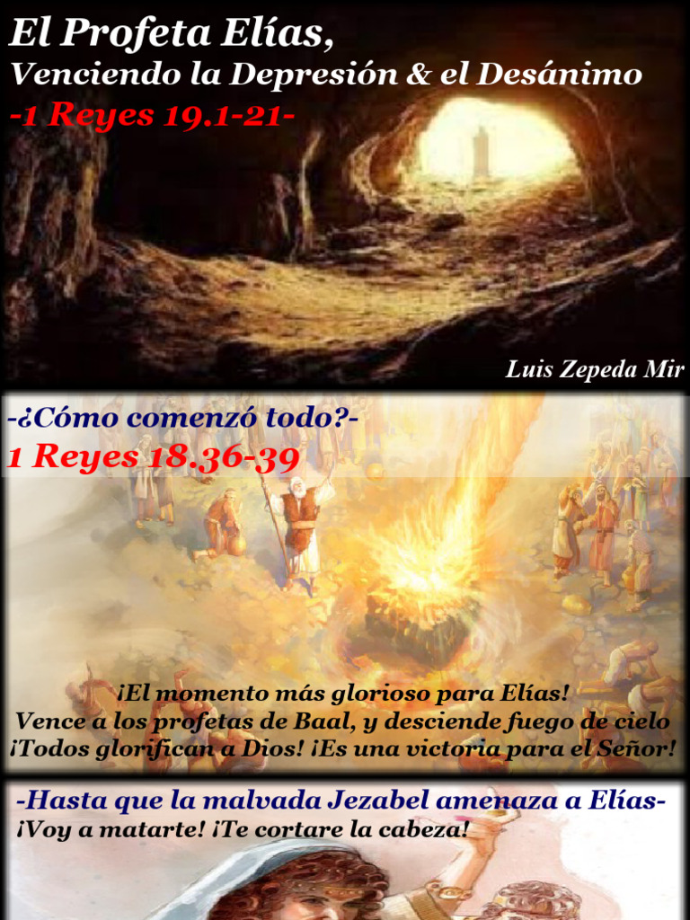 1 Reyes 19.1-21 - Venciendo La Depresión y El Desanimo | PDF | Elijah ...