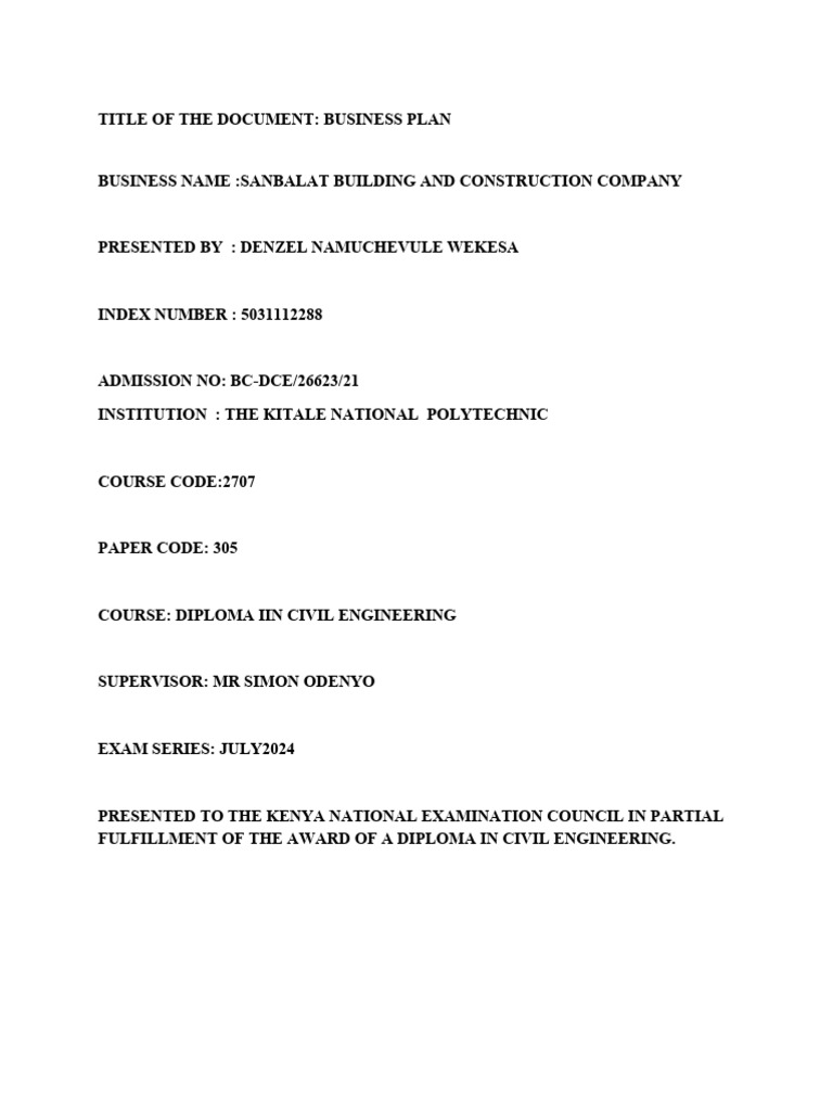 Denzel Namuchevule Wekesa | PDF | Sales | Pricing