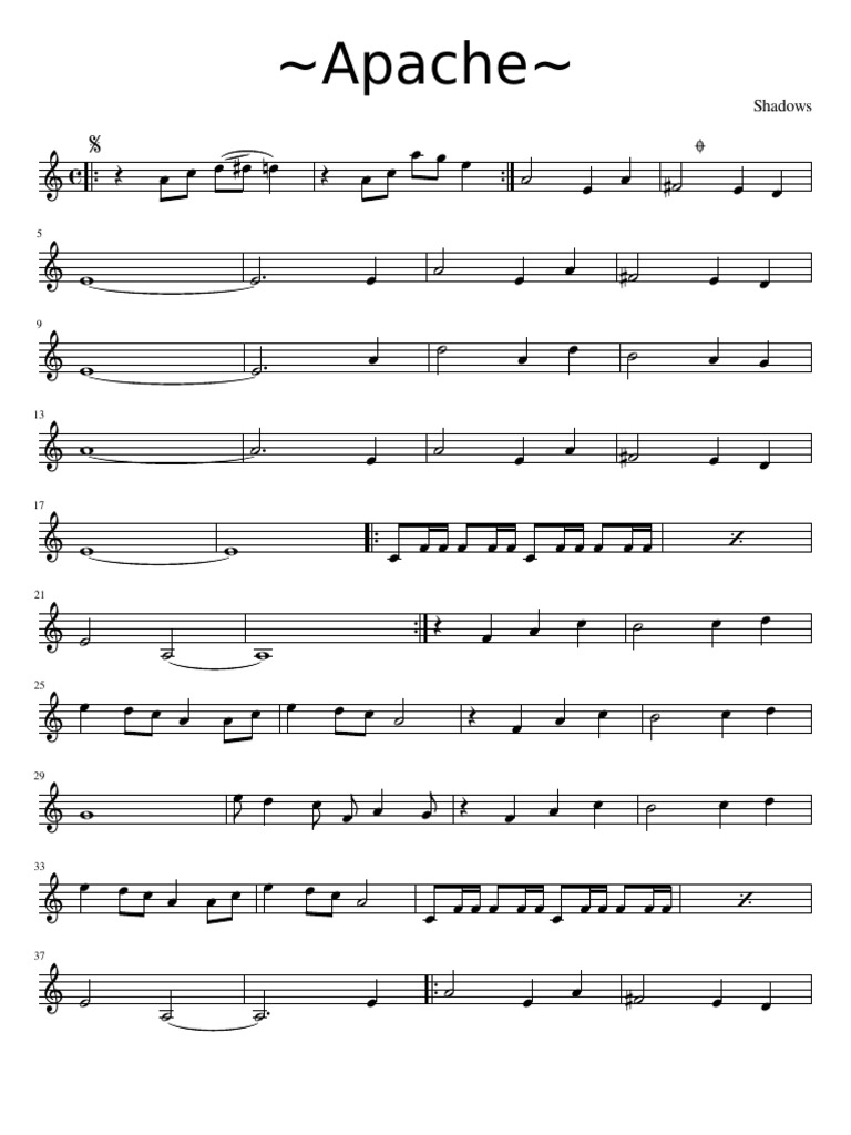 Apache by The Shadows | PDF