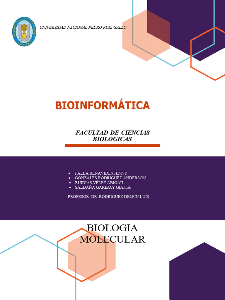 Bioinformatica Biologia Molecular | PDF | Secuencia ADN | Adn
