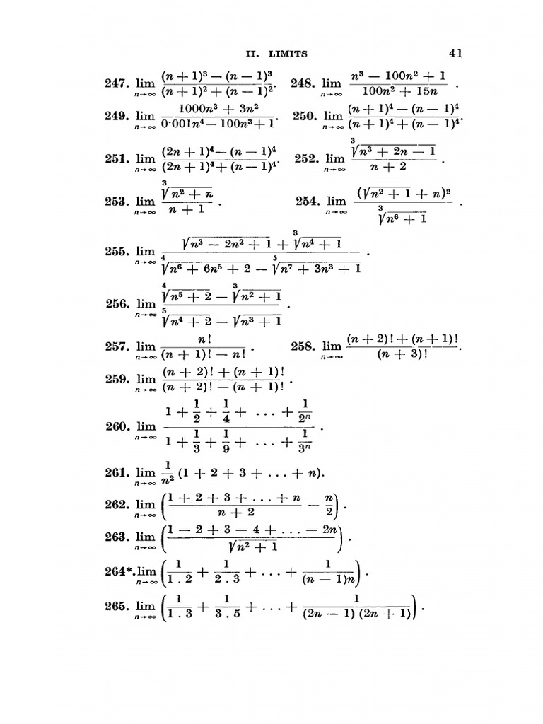 Limits Berman | PDF | Functions And Mappings | Mathematical Physics