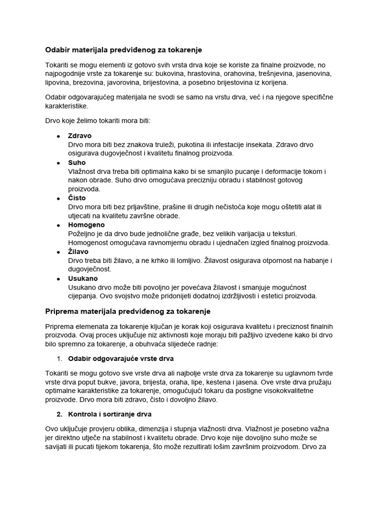 Odabir Materijala Za Tokarenje | PDF