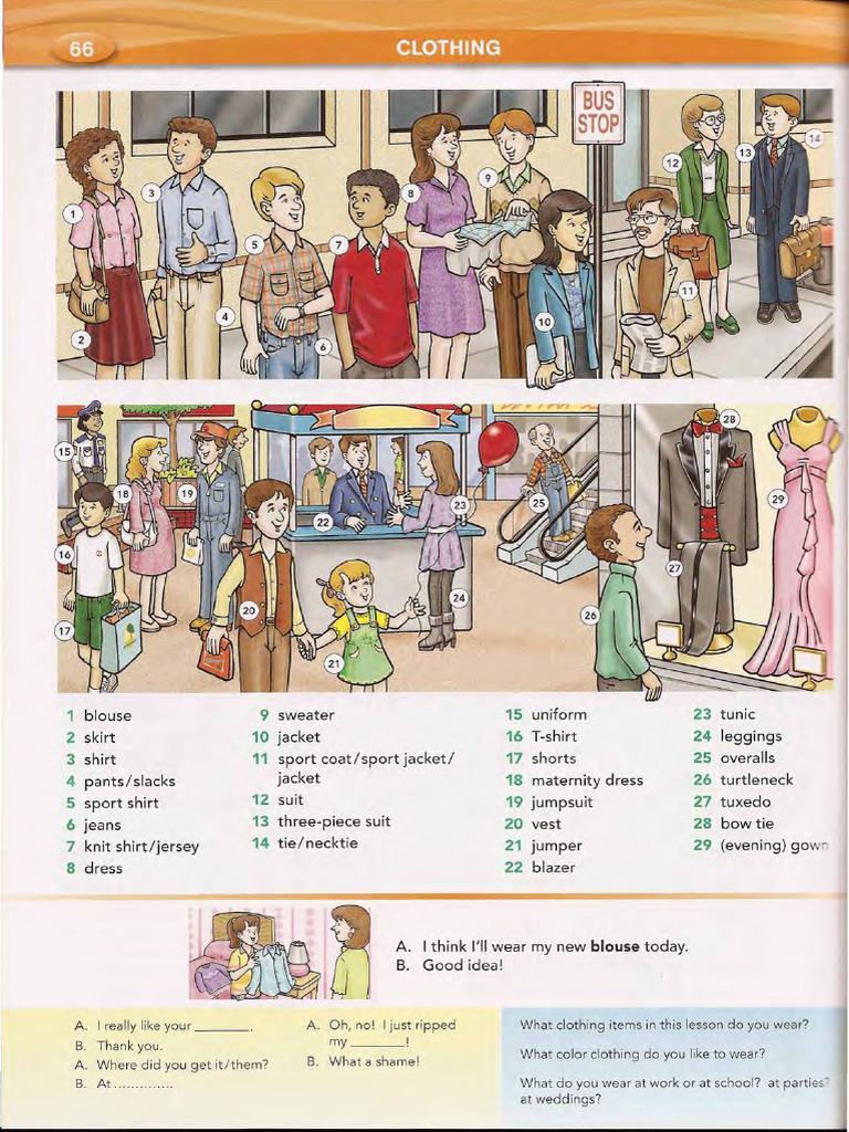 Clothes Vocabulary | PDF