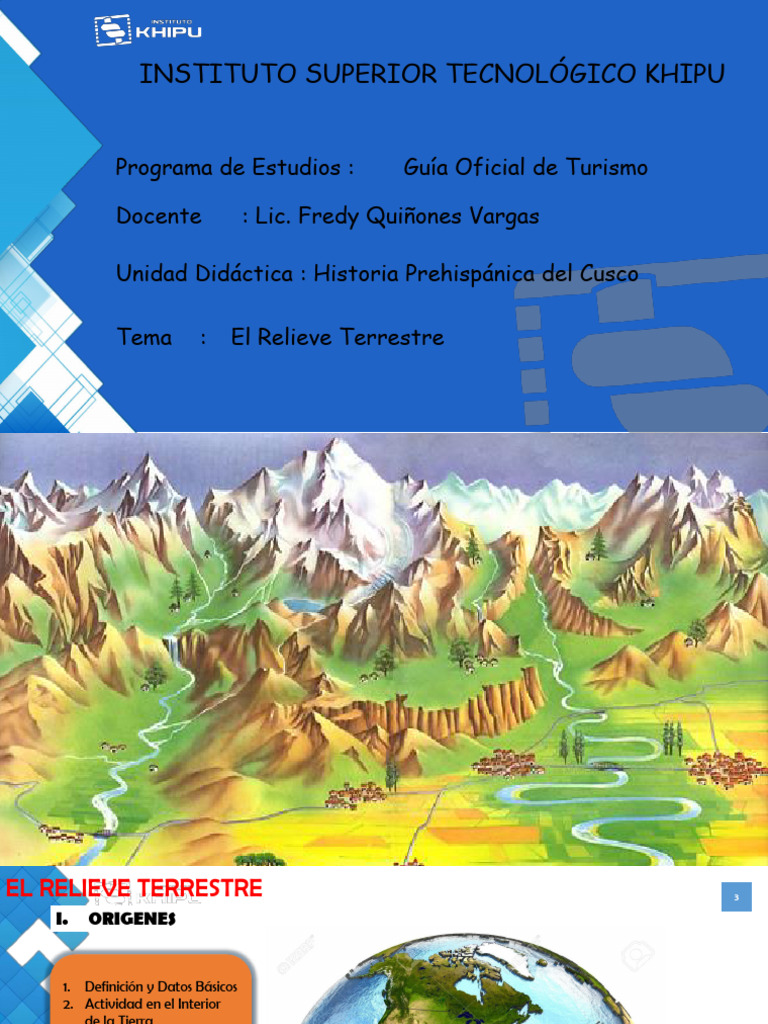 El Relieve Terrestre | PDF | Placas tectónicas | Temblores