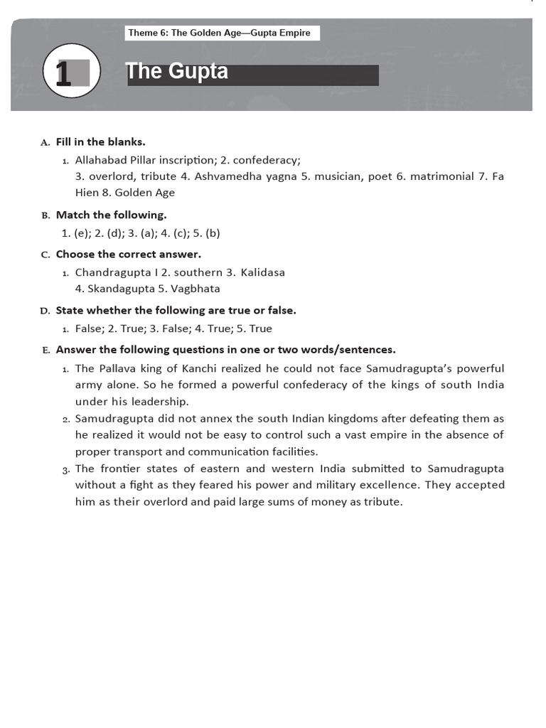 l-11 The Gupta Empire Notes | PDF