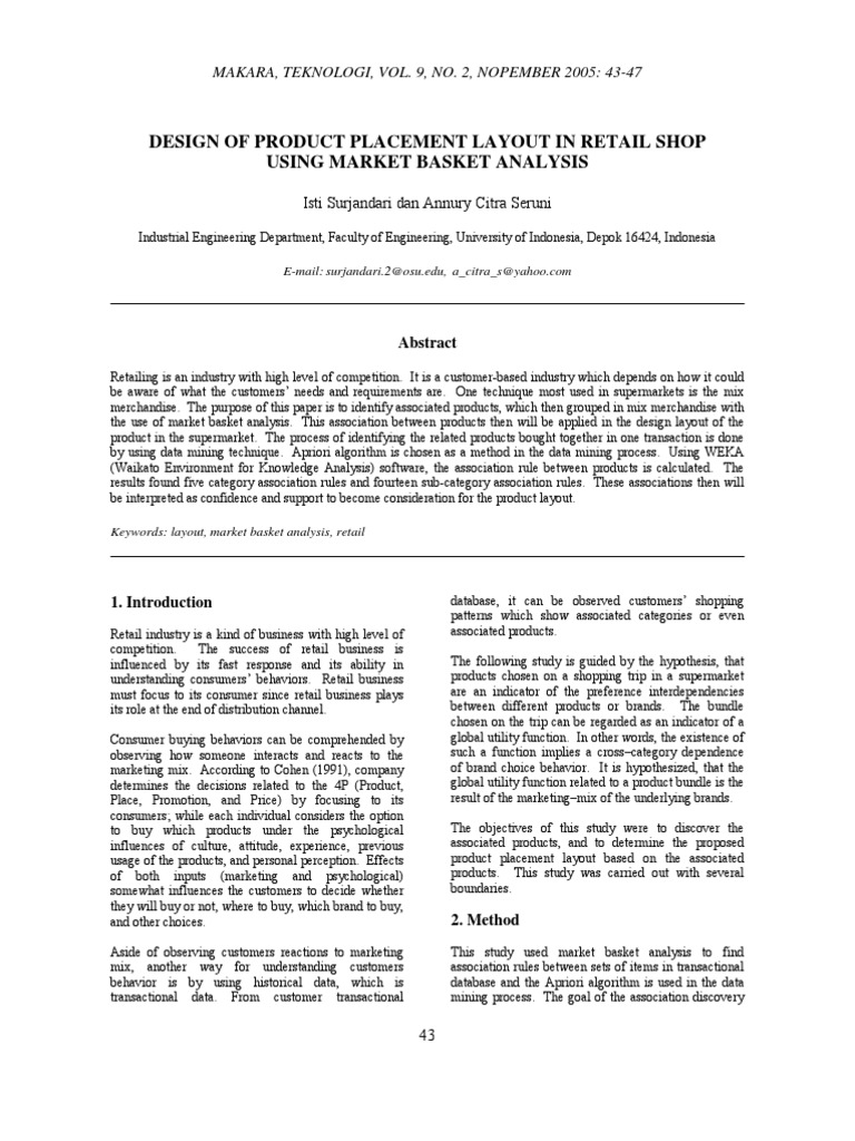 Market Basket Analysis | PDF | Retail | Foods