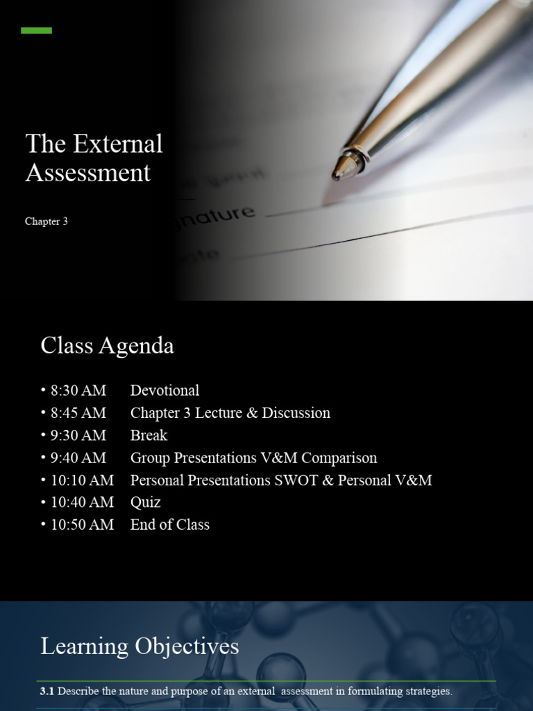 Chapter 3 - The External Assessment | PDF | Economies | Business