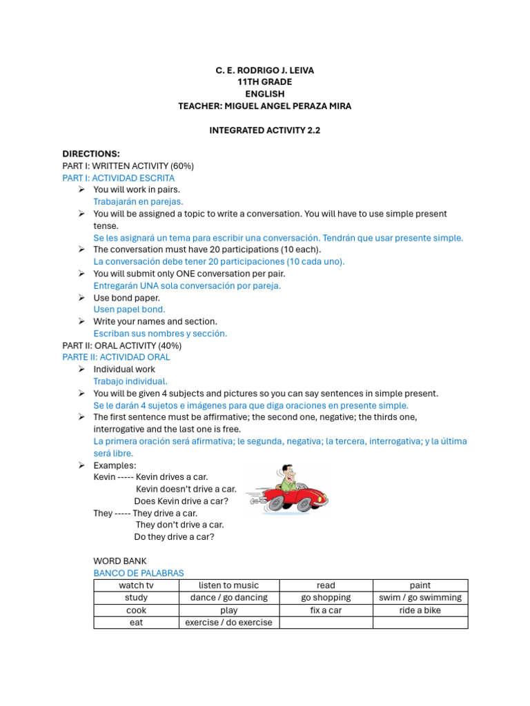 Integrated Activity 2.2 | PDF