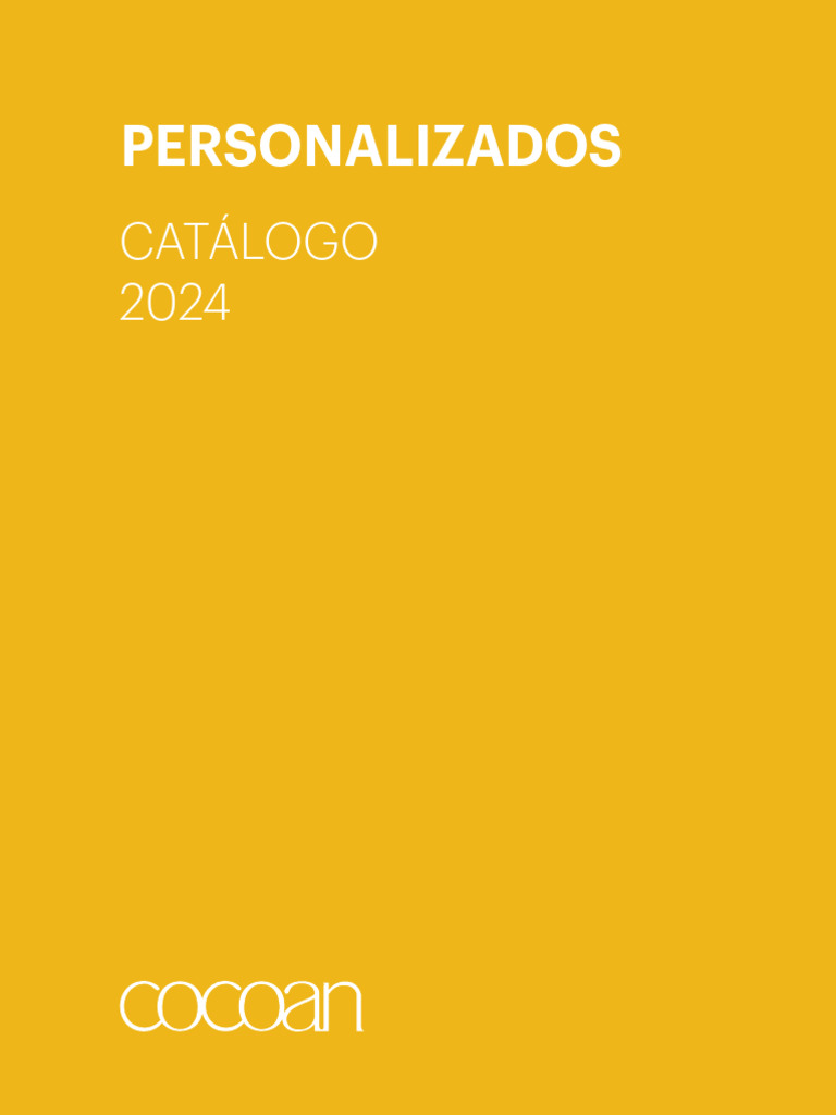 Cocoan - Booklet Personalizados 2024 | PDF | Chocolate | Bocadillos