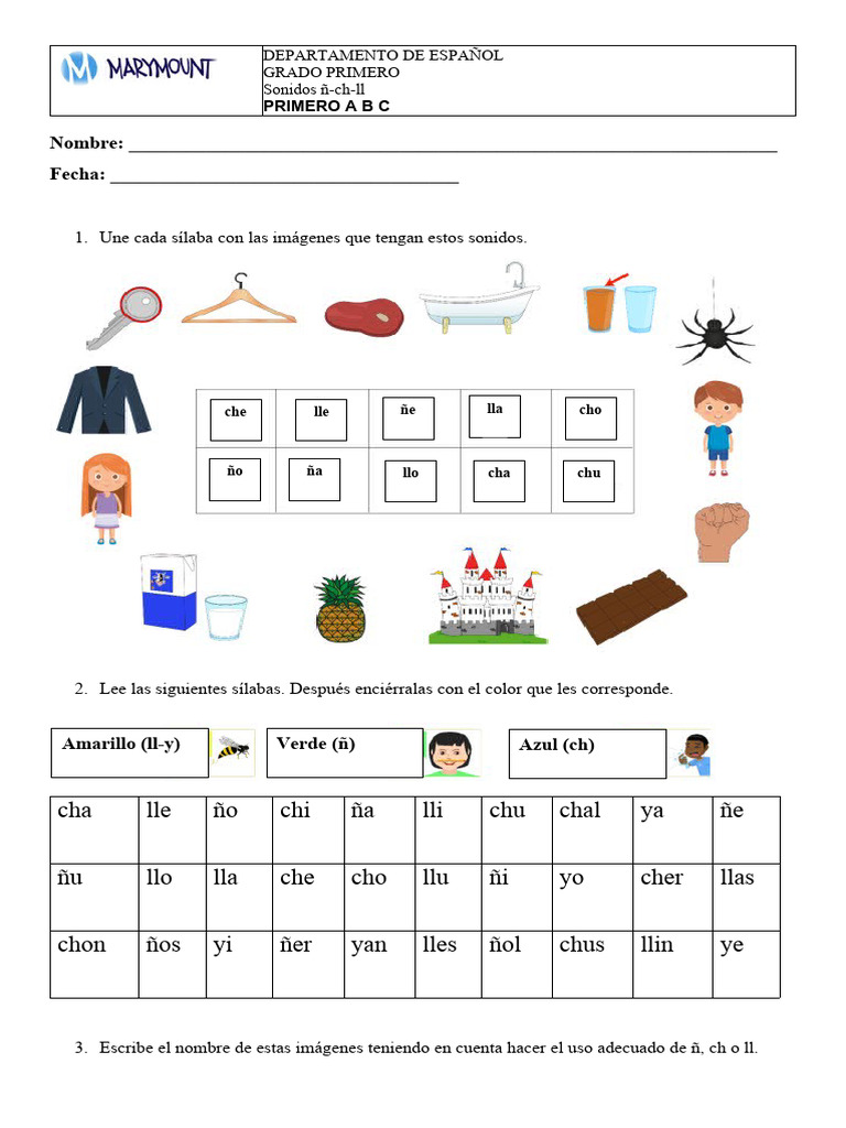 Guía Ñ, CH y LL | PDF