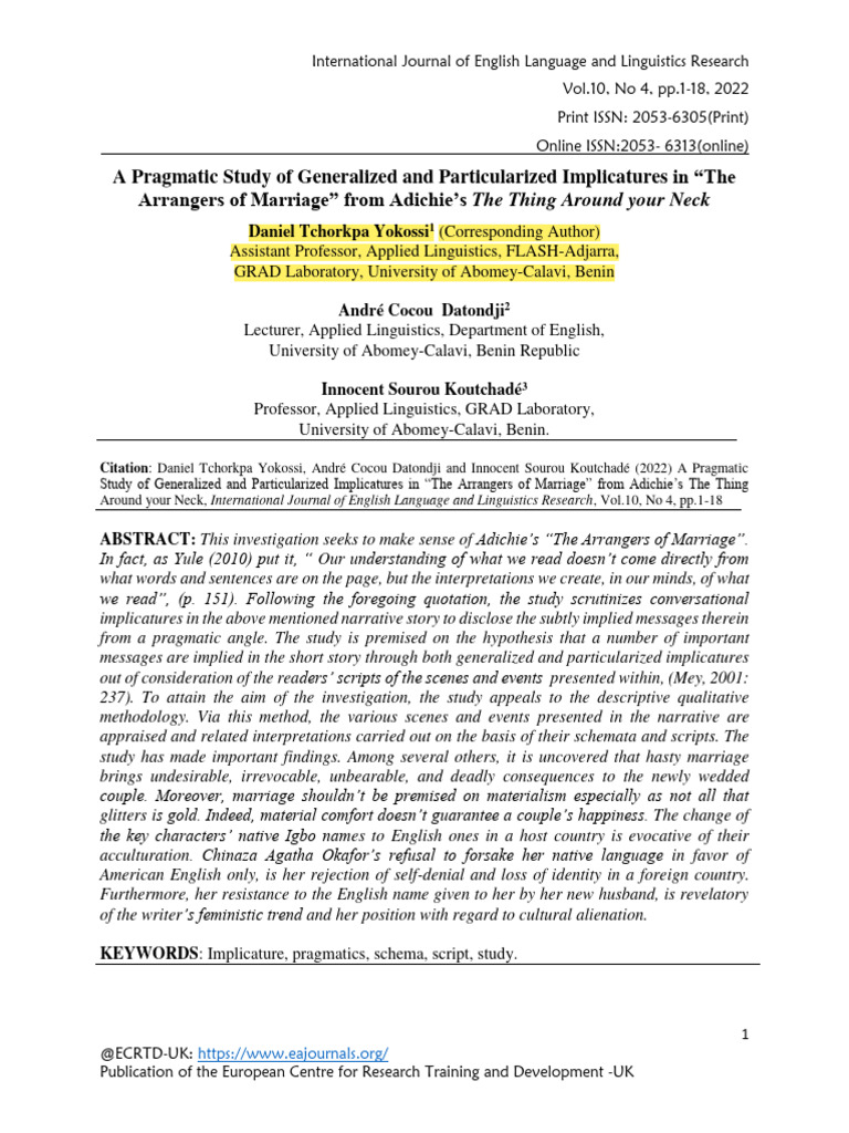 IMPLICATURES | PDF | Linguistics | Human Communication