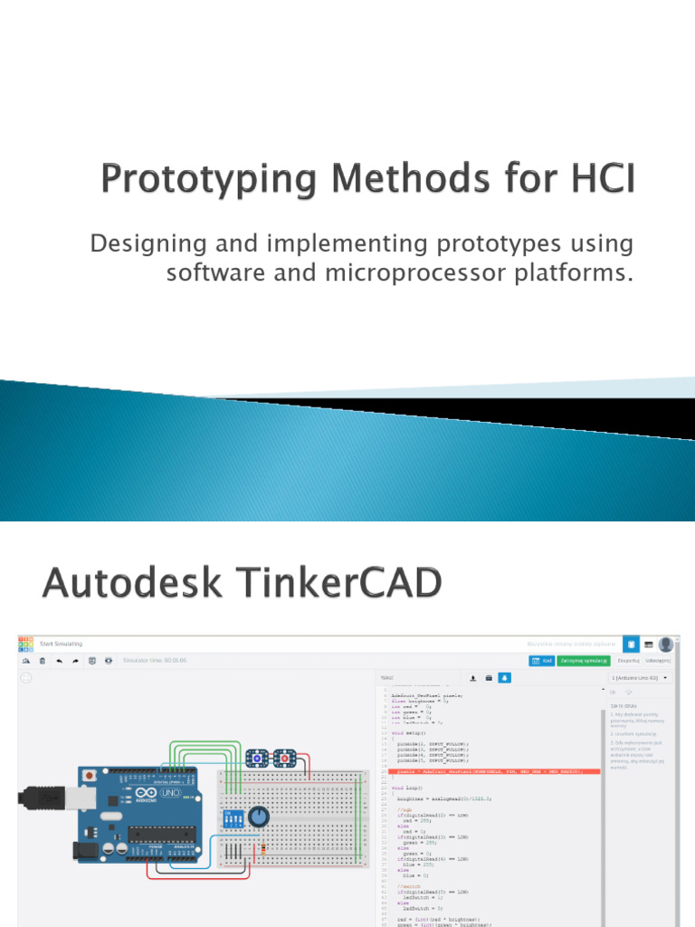 Prototyping Methods For HCI | PDF