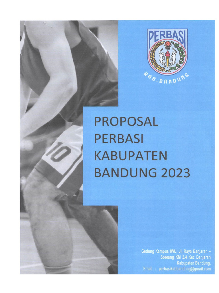 Proposal Perbasi Kabupaten Bandung 2023 | PDF