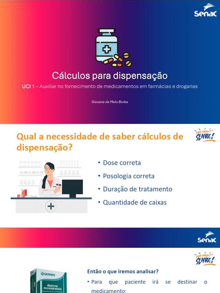 Calculo de Medicamentos | PDF | Medicina Clínica | Farmacologia