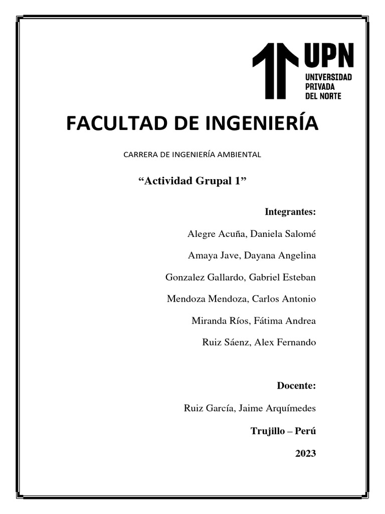 Actividad Grupal 1 | PDF