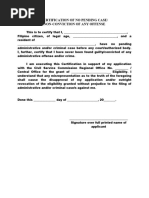 Certification of No Pending Case | PDF | Law